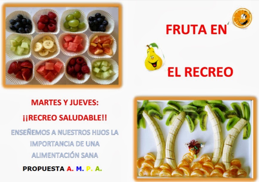 AMPA Colegio San Juan de la Cruz : INICIATIVA "FRUTA EN EL RECREO"