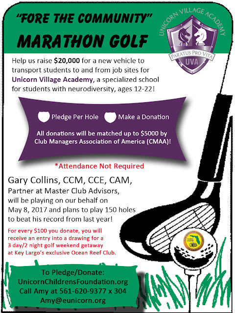 Unicorn Children's Foundation: Good Luck Gary!!