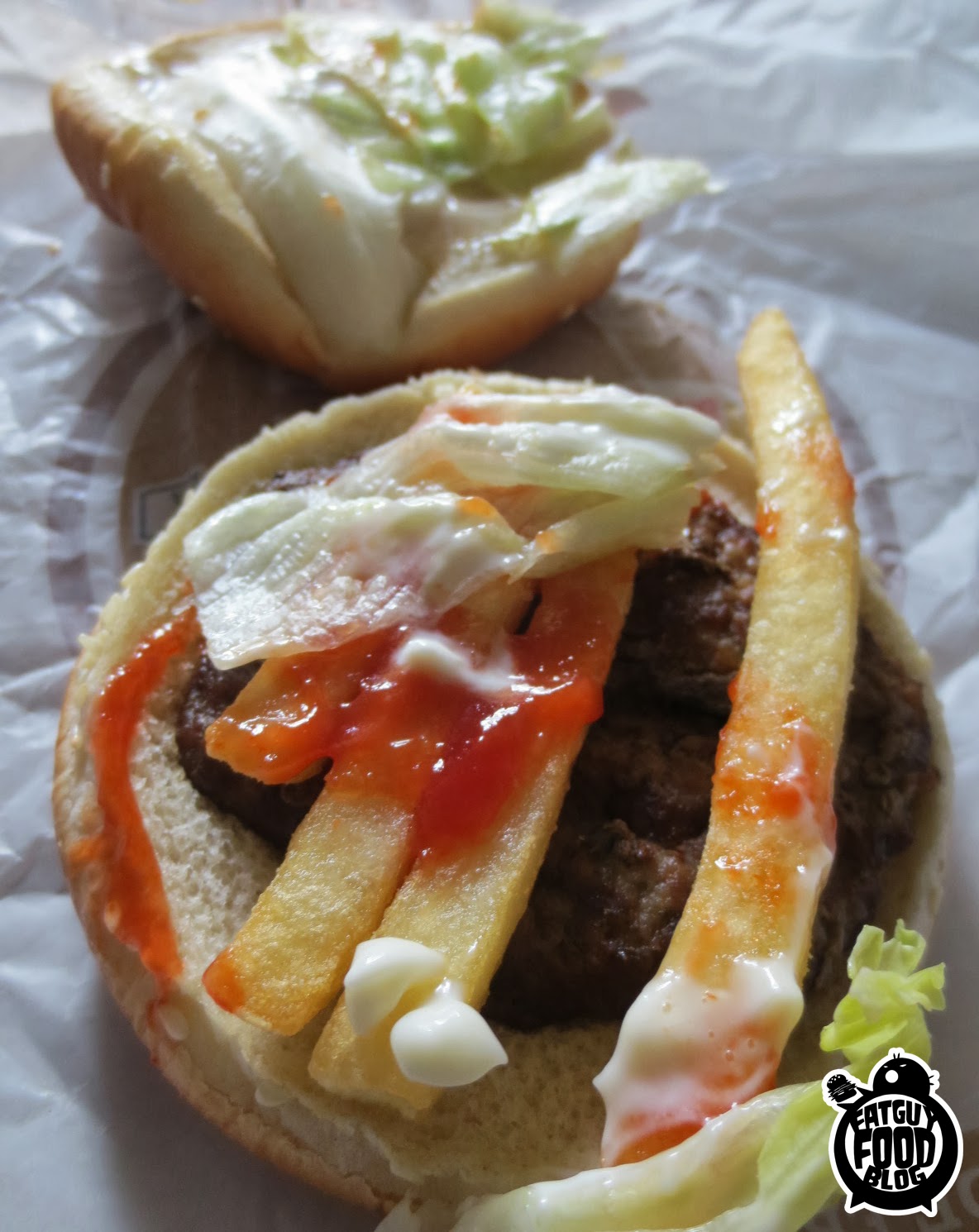 FATGUYFOODBLOG: Burger King's Fry Burger and Satisfries: FRENCH FRY ...