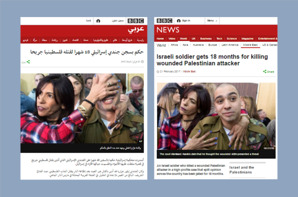 Love of the Land: Both BBC and Sky News promote different headlines to English and Arabic ...