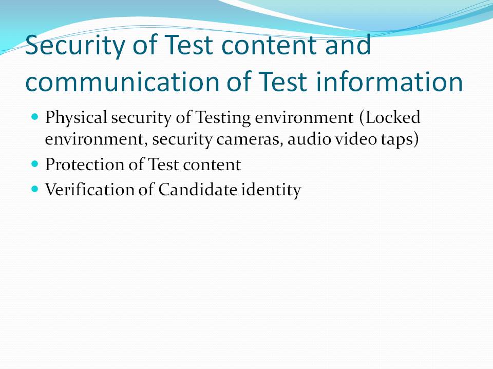 why we need to control the use of testing and who can control the ...