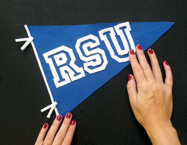 Tied Ribbon: DIY Vintage Pennant