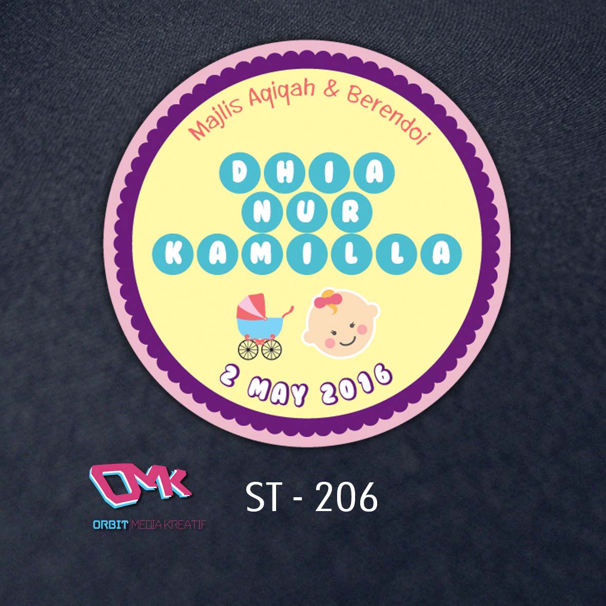 Sticker Cantik: STICKER AQIQAH