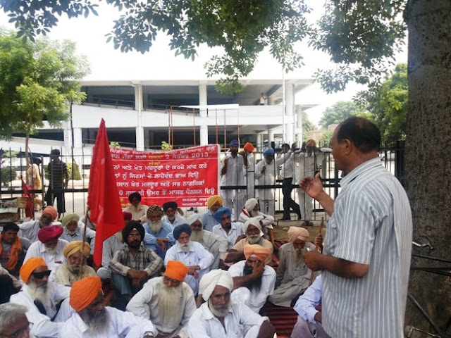 Punjab Screen: All India Kisan Sabha organized a dharna