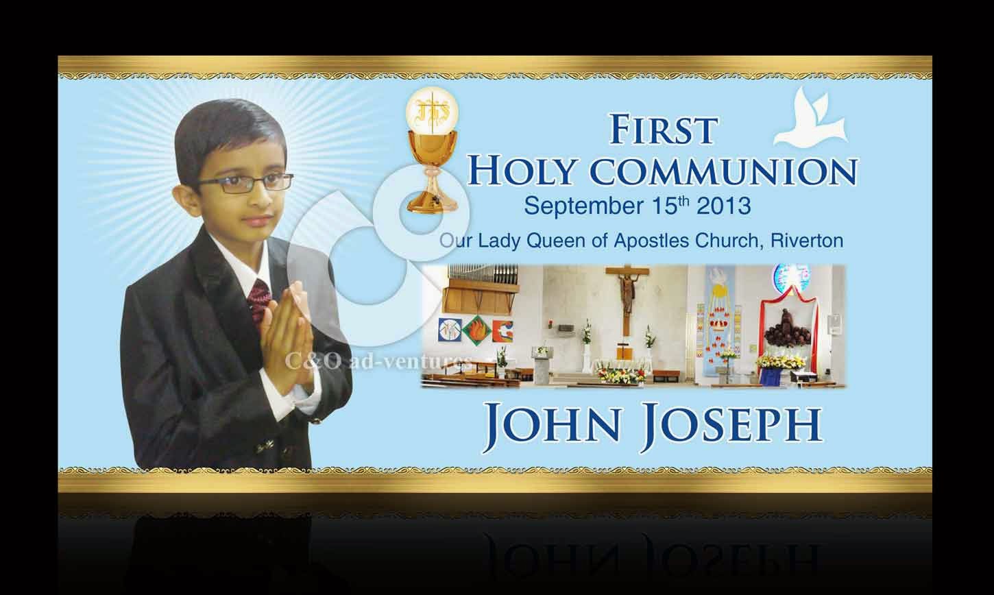 C & O ad-ventures: First Holy Communion Invitation Design