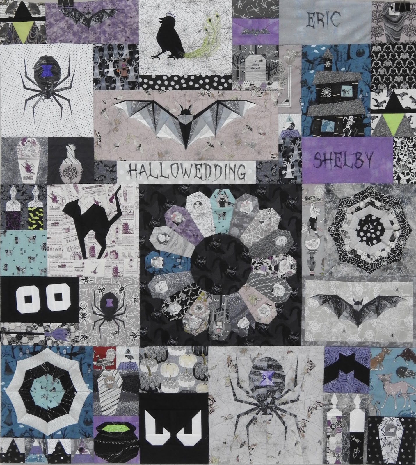 Mama Spark's World: Hallowedding Quilt FINISHED