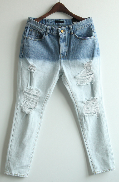 [Blackfit] Gradient Distressed Jeans | KSTYLICK - Latest Korean Fashion ...