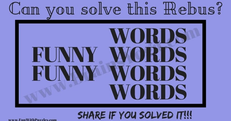 Hidden Meaning Rebus Brain Teaser: Teens Mind Challenge