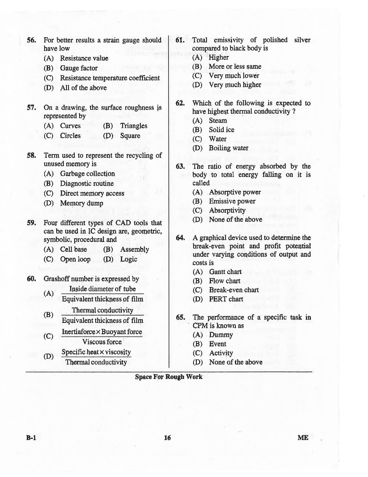 KEA PGCET Question Paper: Mechanical Engineering : M.Tech : 2016 – VTU ... KEA PGCET Question Paper: Mechanical Engineering : M.Tech : 2016 – VTU ...