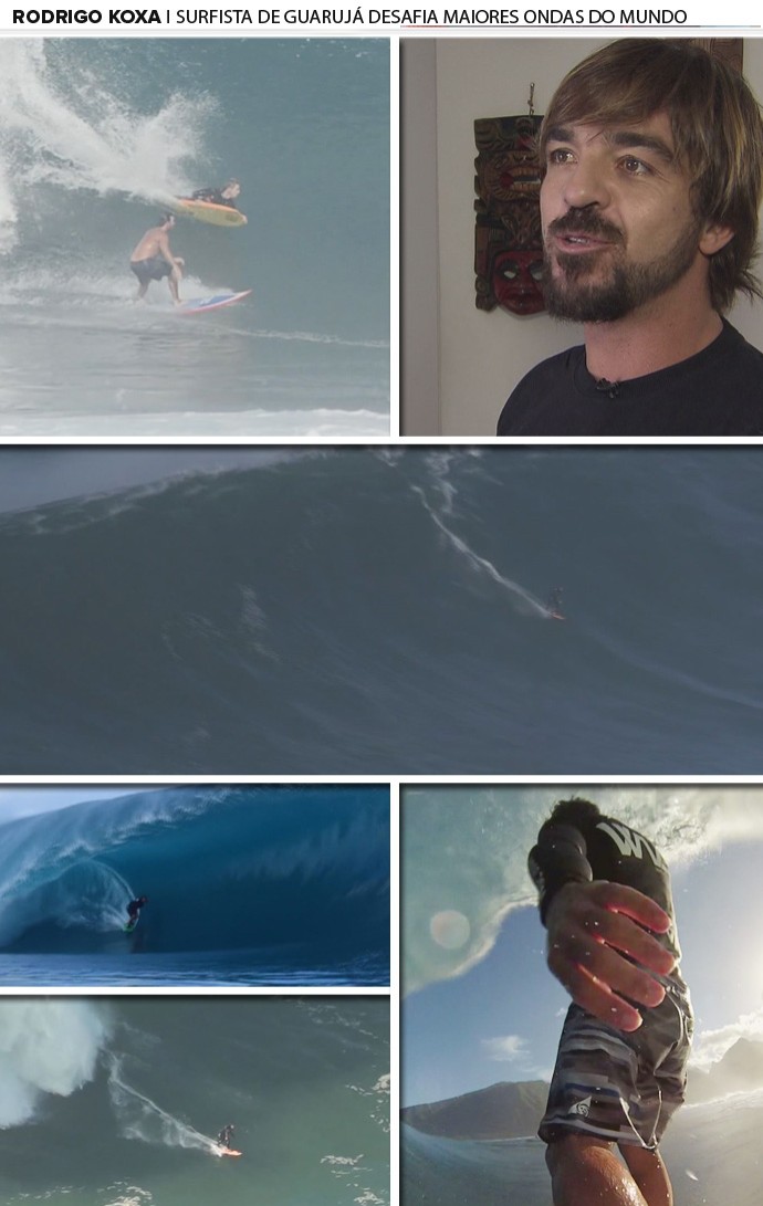 O brasileiro Rodrigo Koxa bate recorde de surf na maior onda do mundo ...