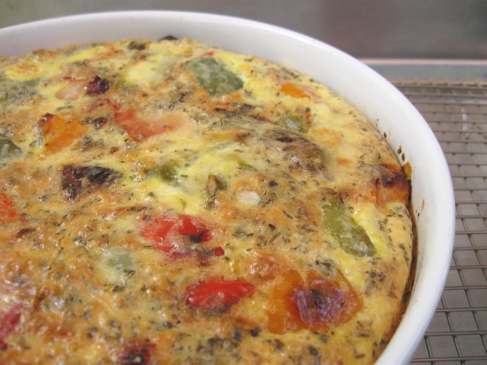Tate's Kitchen: Roasted Pepper frittata