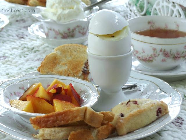 The Nest at Finch Rest: Breakfast Tea in the Garden Room