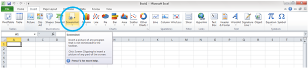 Cara Screenshot pada Ms. Excel 2010