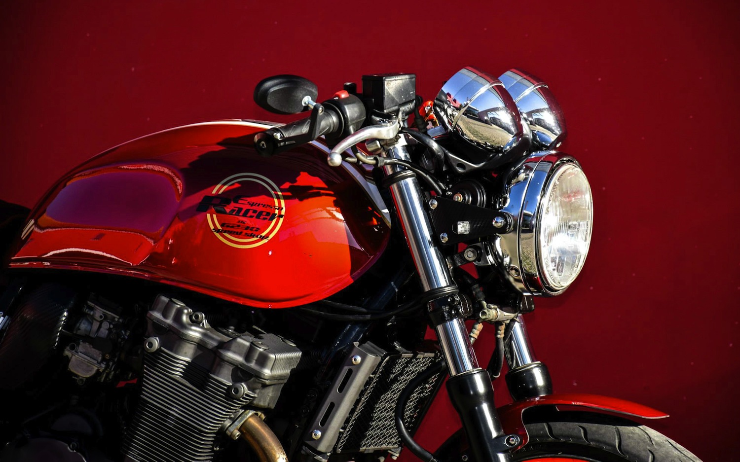 The Inazuma in red - Inazuma café racer