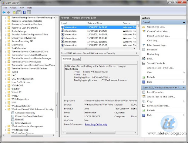 Cara Setting Firewall di Windows Client ~ It's Show Time