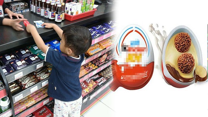 Viral Kinderjoy Di Rak Meja Kasir Minimarket