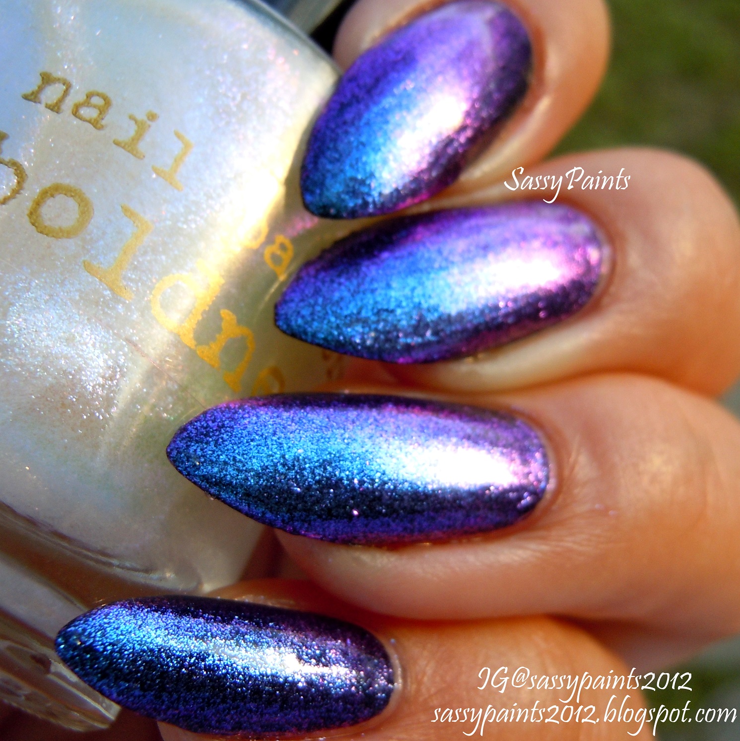 Sassy Paints: Nail Pattern Boldness: Alpha Nail & Sample 002