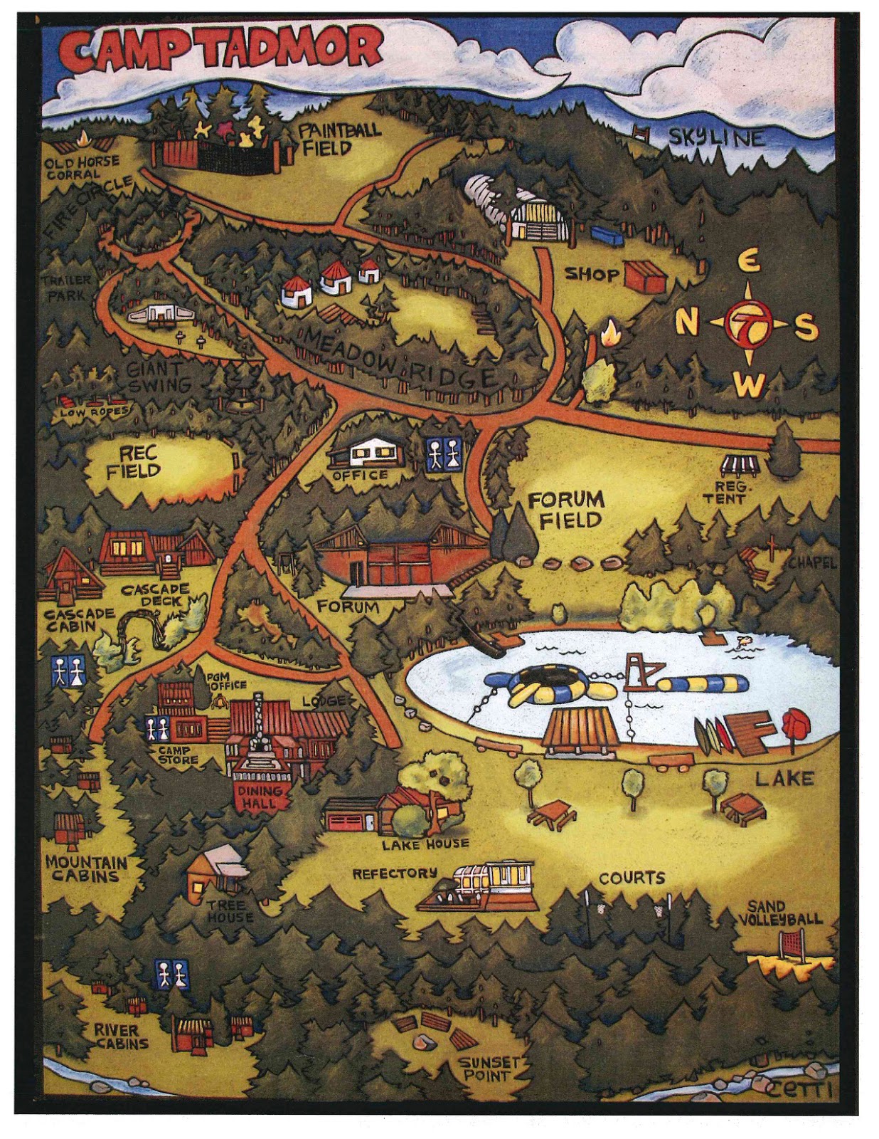 Meadow to Grove: Camp Tadmor Map
