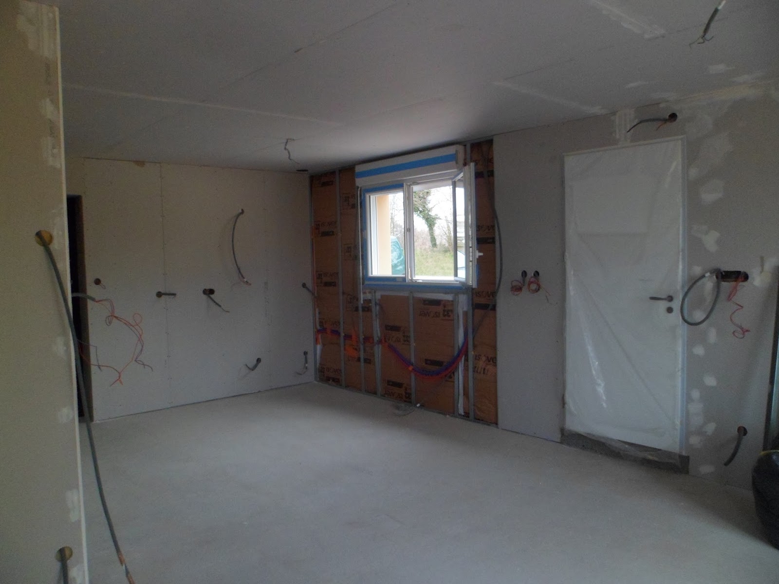 Autoconstruction Basse Normandie: Doublage 2e partie - Cloison salles de bain et dernière chambre