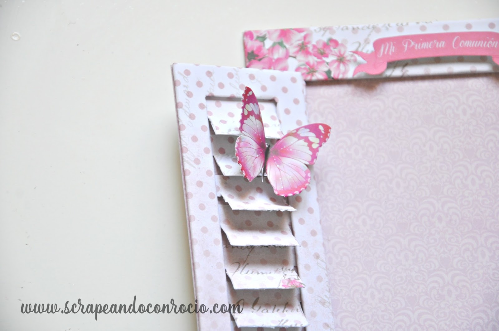 Scrapeando con Rocío: Tutorial scrapbooking marco con forma de ventana ...