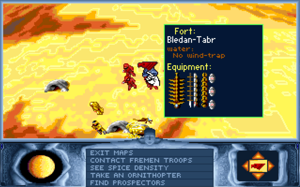 The Best Games Ever: Dune 1 - Fremen Sietch Caves Locations Screenshot