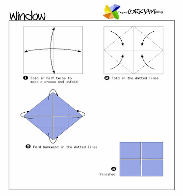 Furnitures Origami: Window | Paper Origami Guide