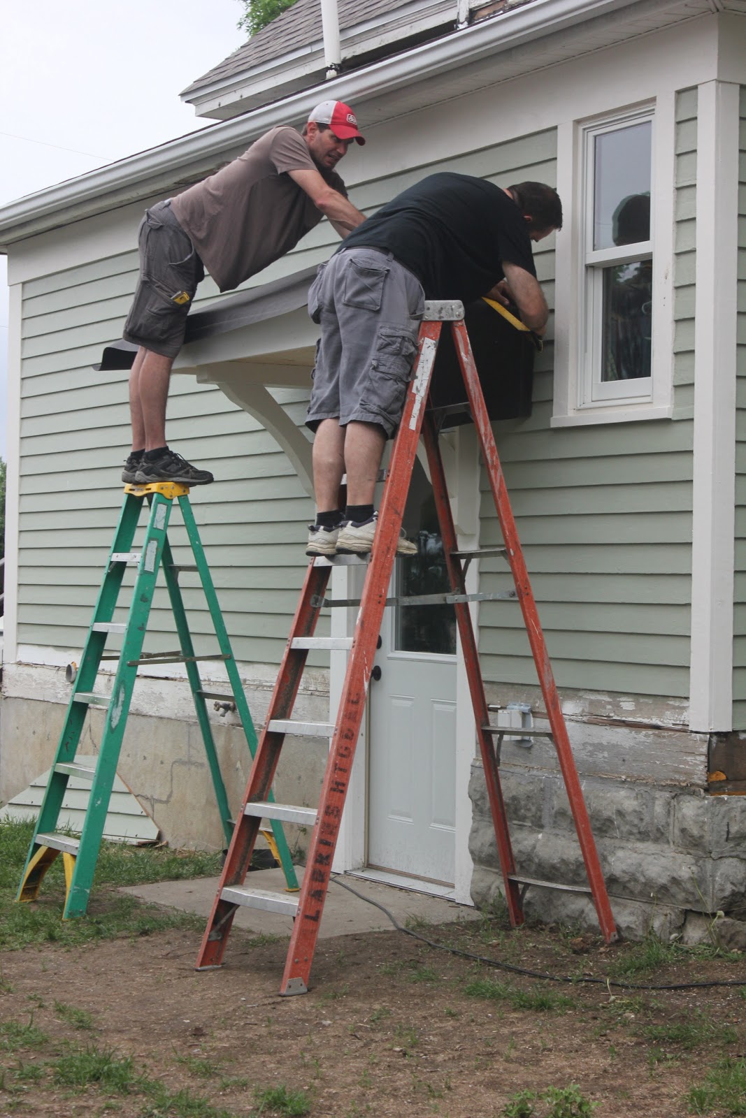 Bricks & Honey: Building the Back Door Overhang