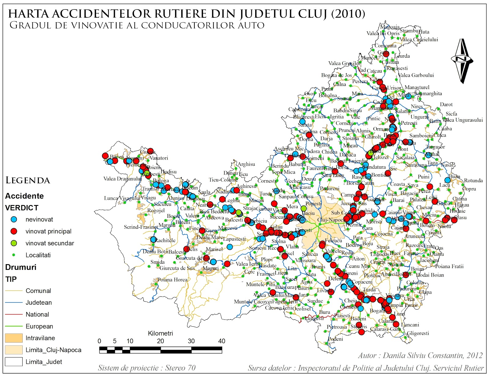 Location Based Solutions: Road traffic accidents - offline maps