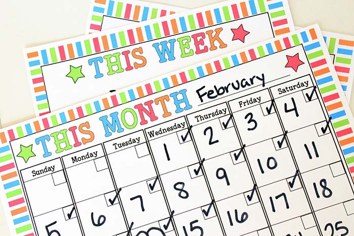 Rock Your Routine with a Printable Planner for Kids | Sunny Day Family