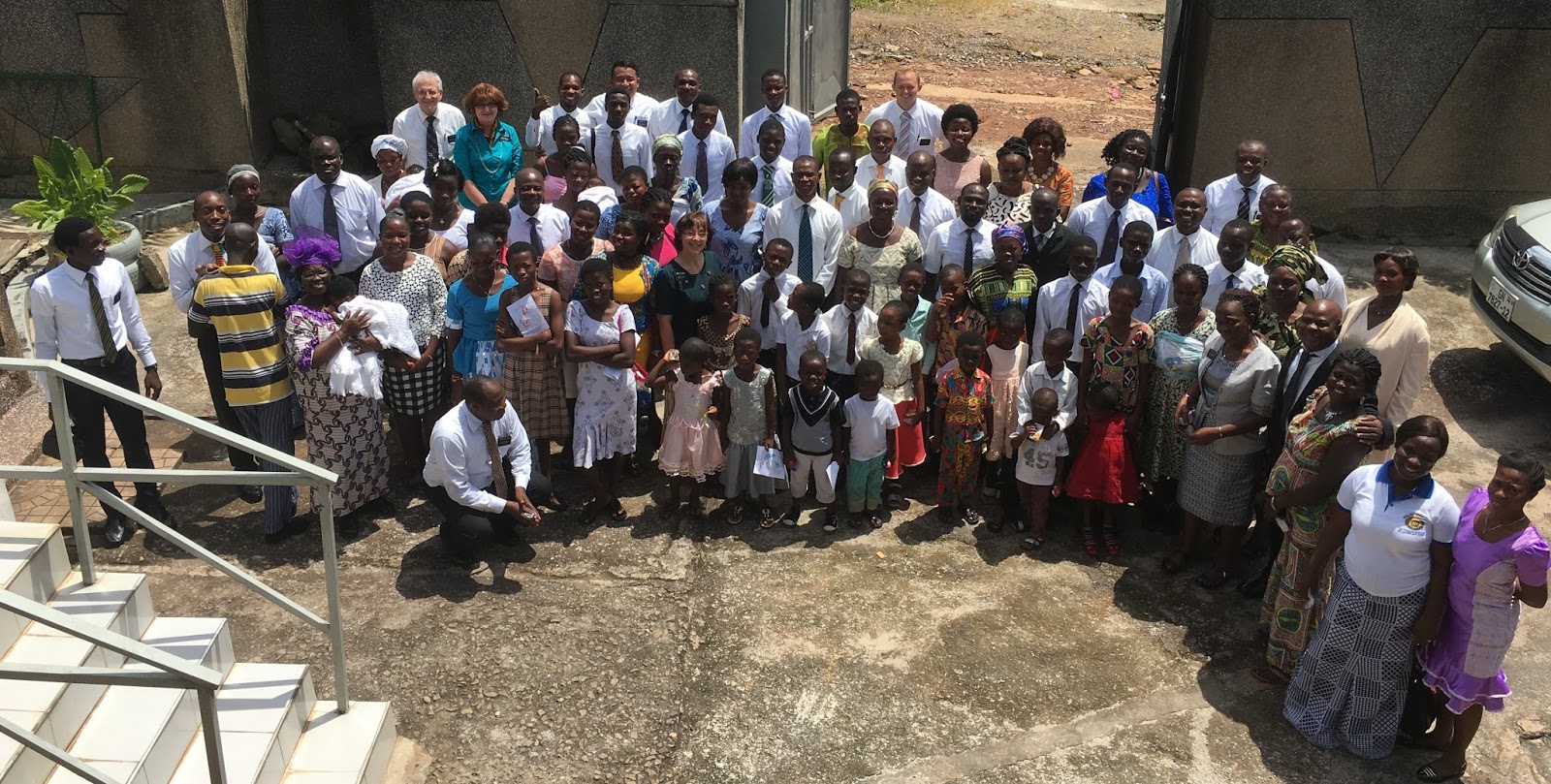 President And Sister Stevenson in Ghana: Tarkwa Ghana District