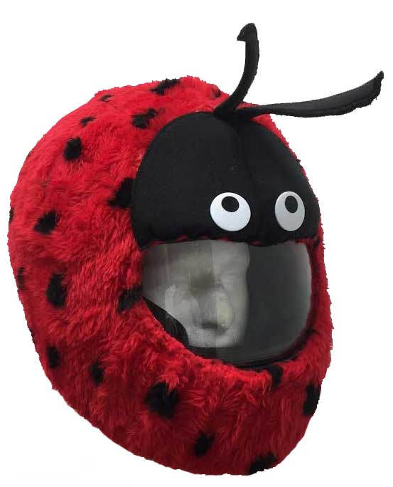 Motorcycle Helmets: Lady Bug Motorcycle Helmet Cover