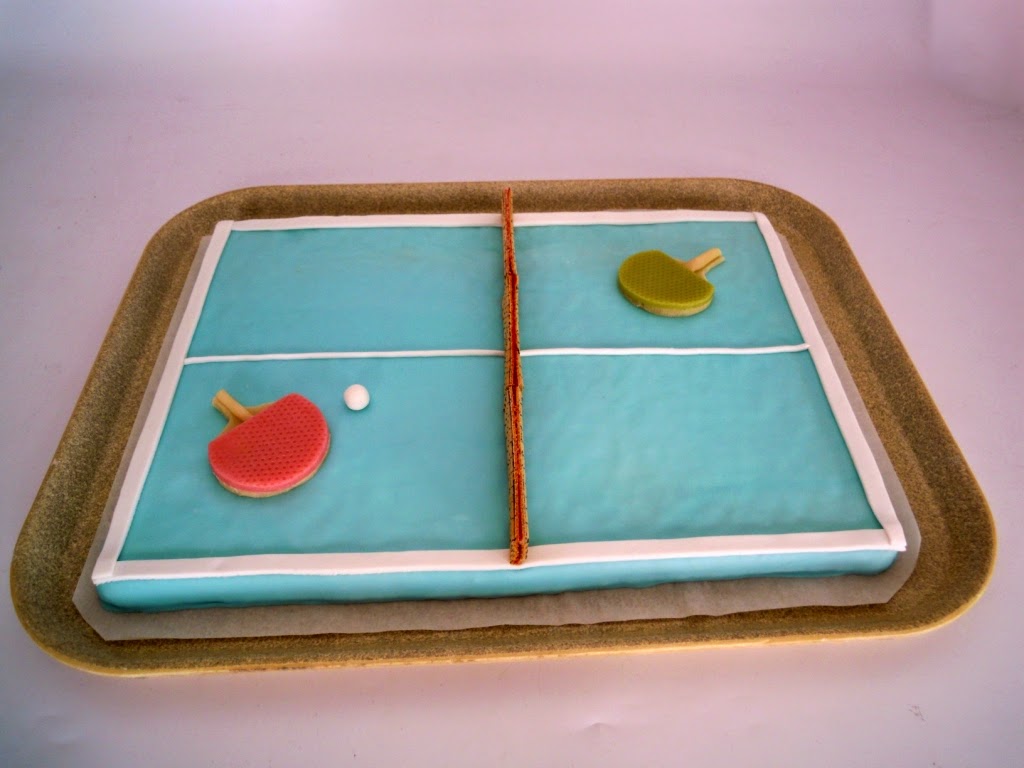 SUCRISSIME: le gâteau "Table de ping-pong"