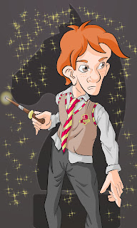 kenzo dibujo: ron weasley
