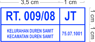 Stempel RT Terbaru harus seragam buat wilayah DKI