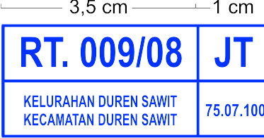 Stempel RT Terbaru harus seragam buat wilayah DKI