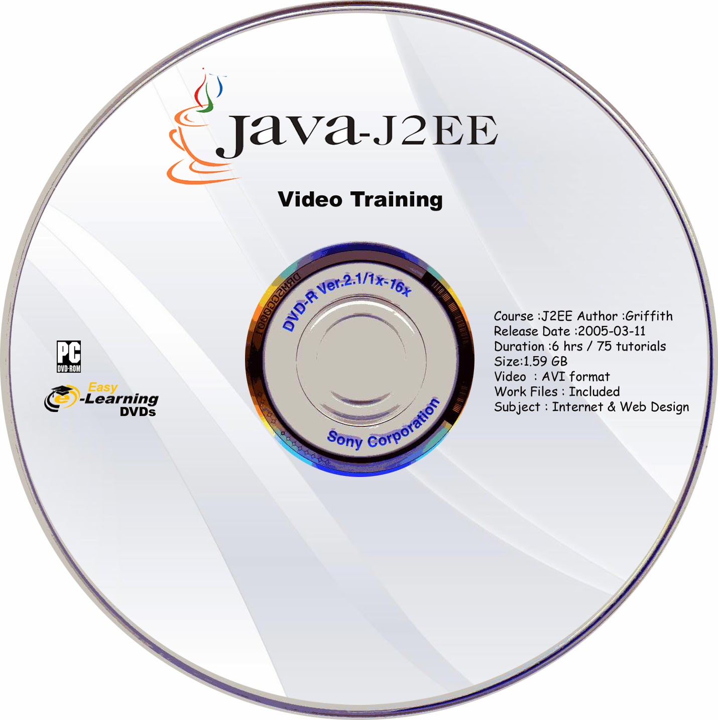 Easy Learning DVDs: J2EE (Java 2 Enterprise Edition) Course Video training DVD Rs 300/-