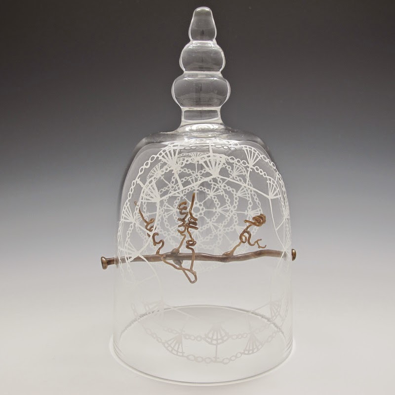 Simply Creative: Bell Jar Glass Sculpture by Kit Paulson