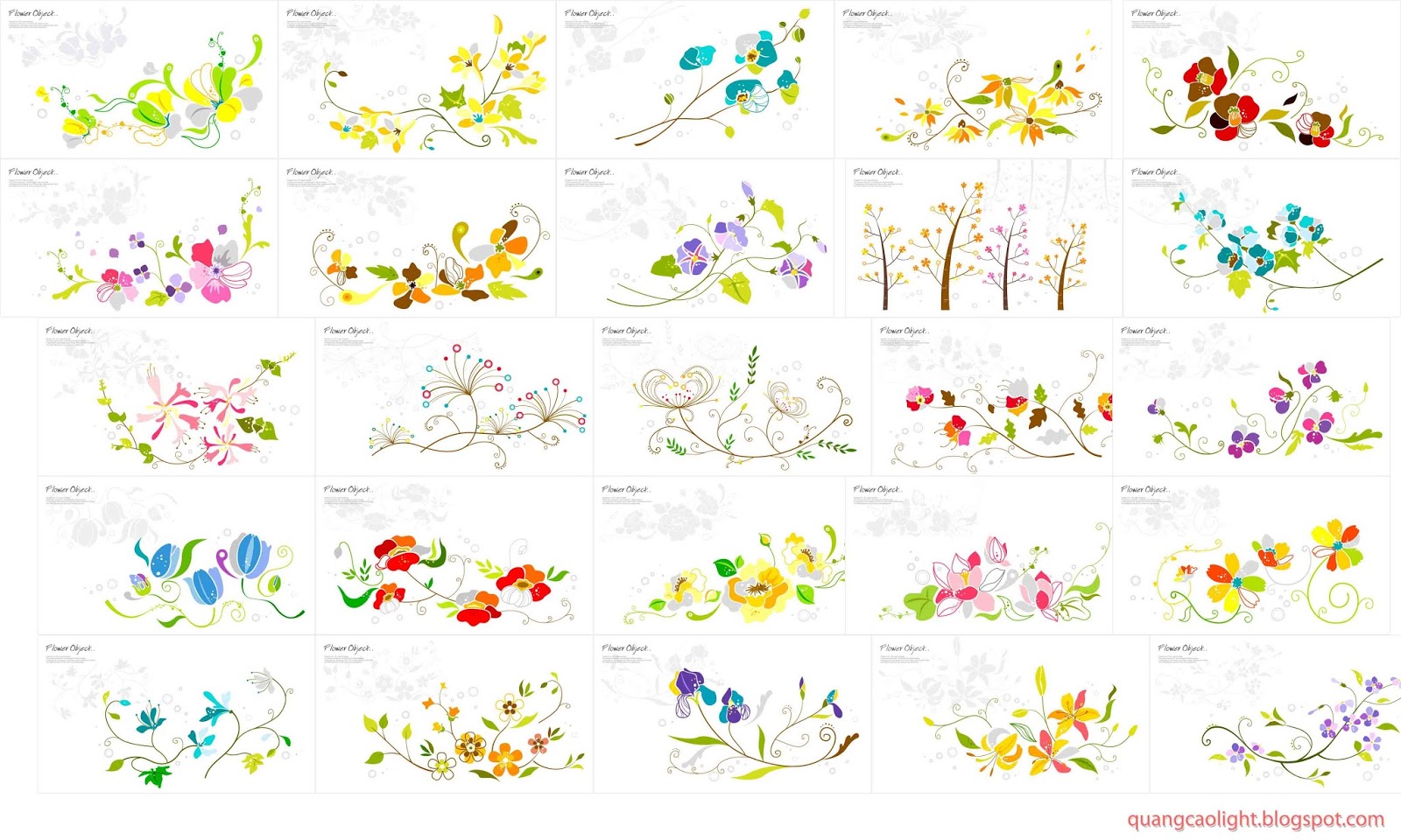 25 hoa văn về Hoa file Vector | Tải file Đồ họa miễn phí