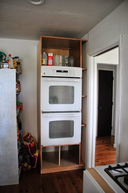 plum tree place: Our DIY Double Oven Cabinet