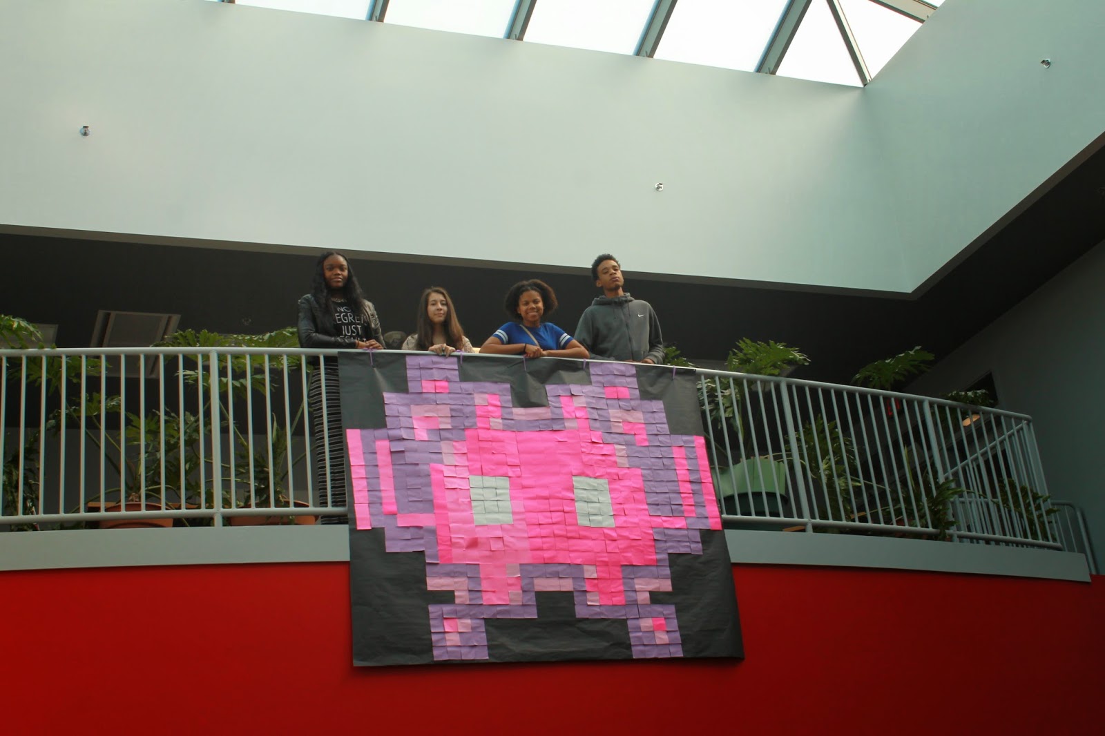 Princeton High School Art Department: Post-it Note Murals by Ms ...