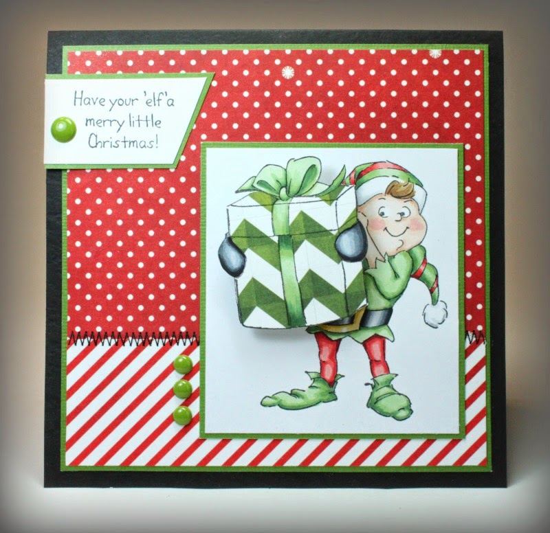 Karen's Creations: Elf Shaker card