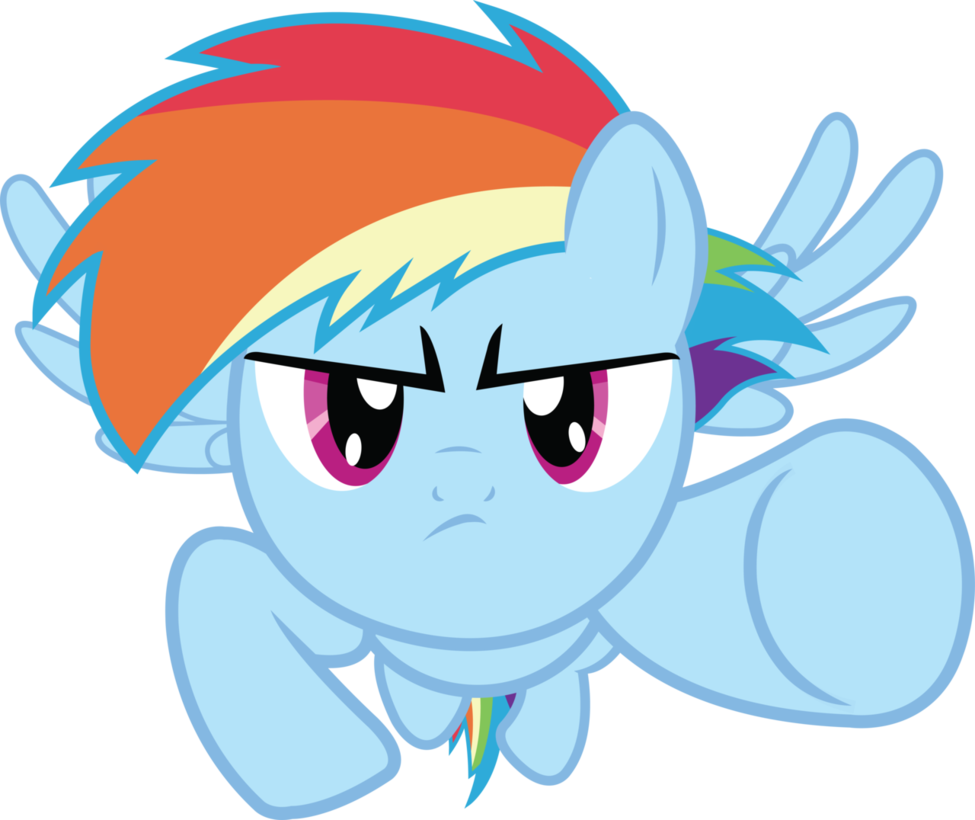 Rainbow Dash Face Angry