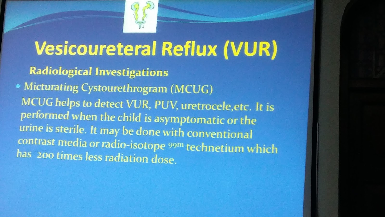 Lecture Slides : Paeds Surgery ; Vesicoureteral Reflux(VUR) And ...