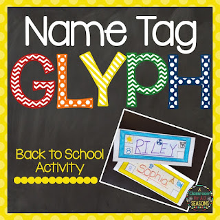 Classroom Freebies Too: Back to School Activity: Name Tag Glyph