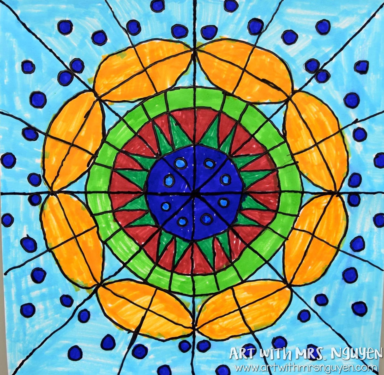 Marker Mandalas (4th) | Art with Mrs. Nguyen