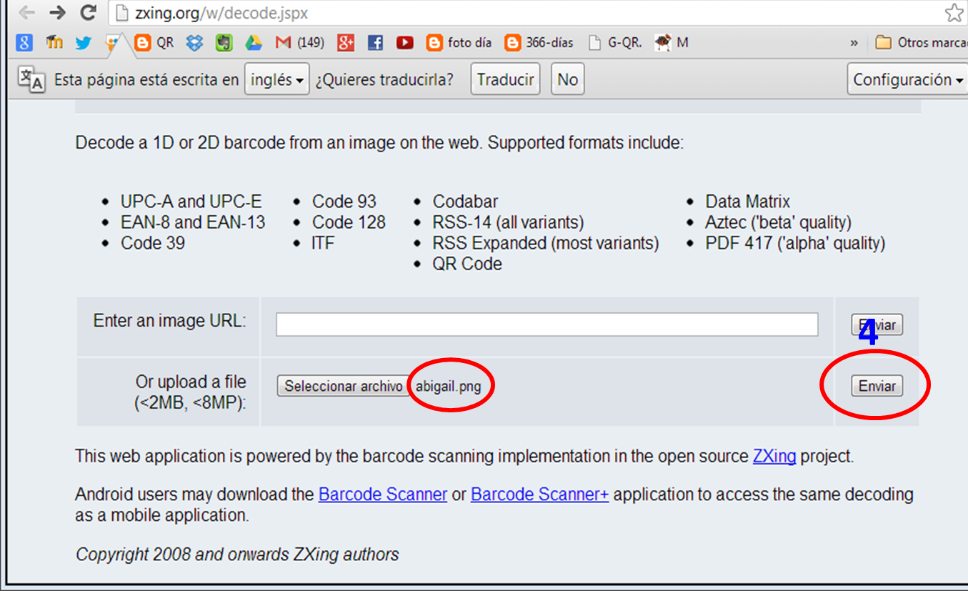 QR code and podcast: Decodificador de códigos QR online.