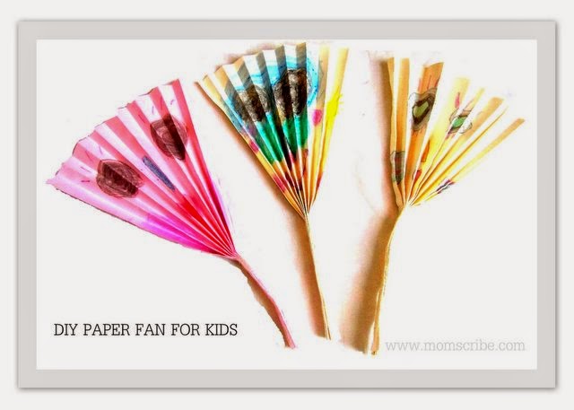 Summer Activities for Kids - DIY Paper Fan - Momscribe