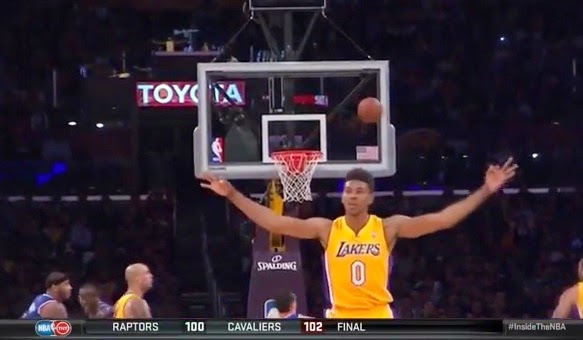 Laker Nick Young celebrates missed three-pointer in record-setting ...