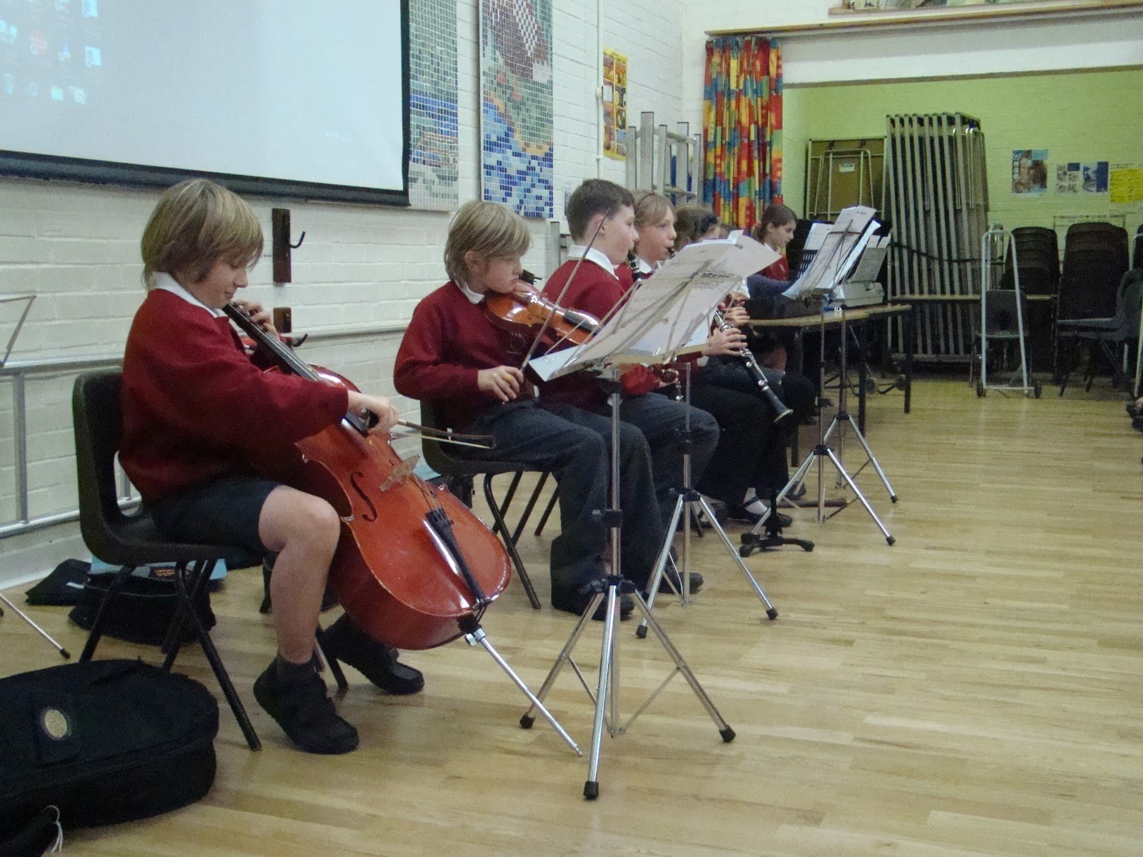 Hitcham's Blog: School Orchestra Performance in assembly