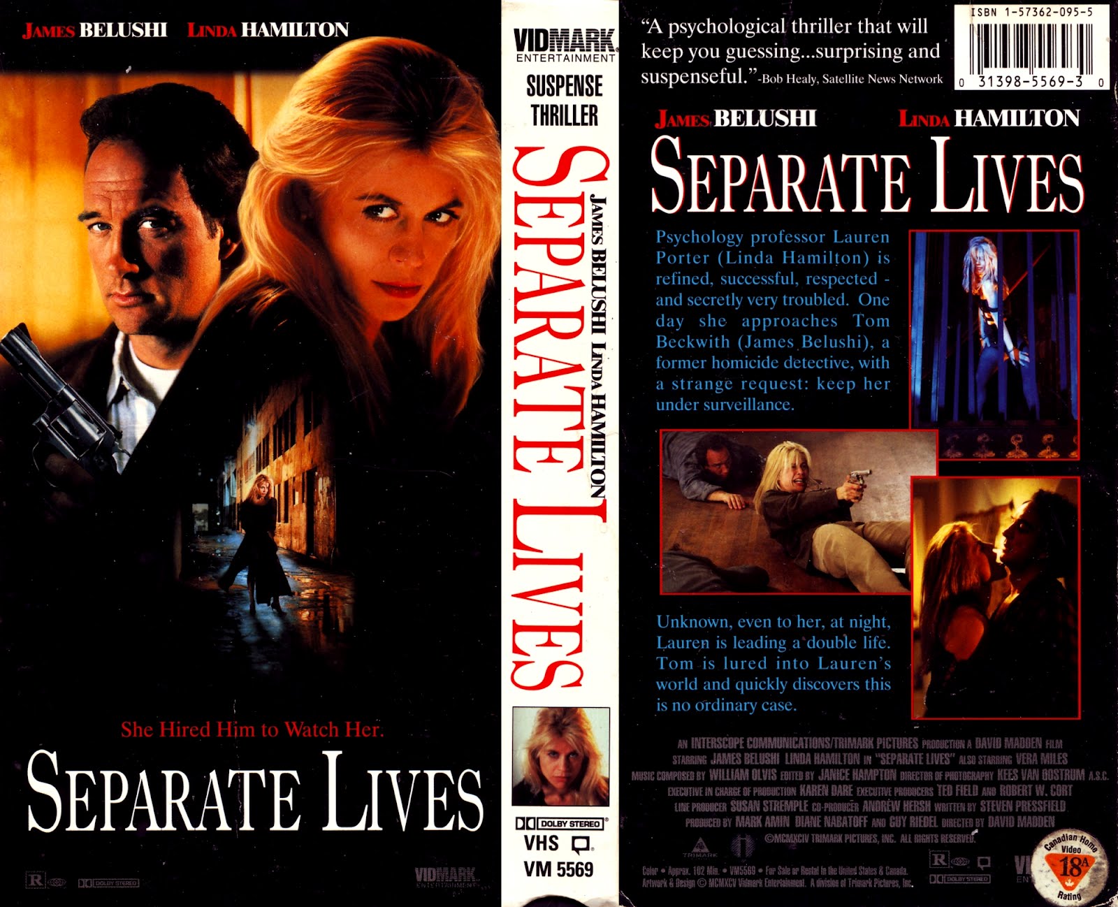 VHS Cover Scans: Separate Lives (1995)